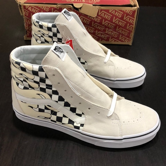 Vans | Shoes | Vans Sk8hi Checker Flame | Poshmark